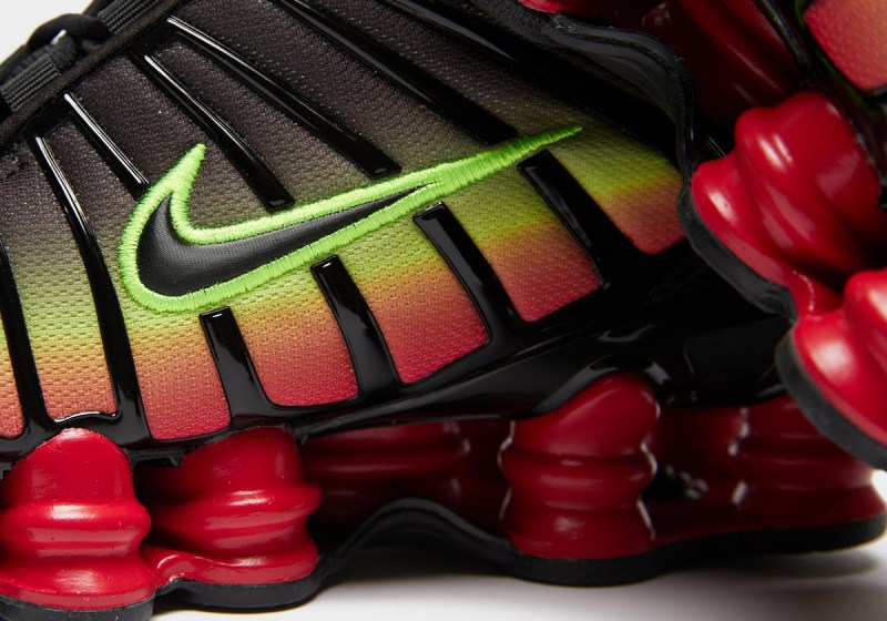 Nike Shox TL Women's "Black/Volt/Fire Red" HJ9609-001 | SneakerNews.com
