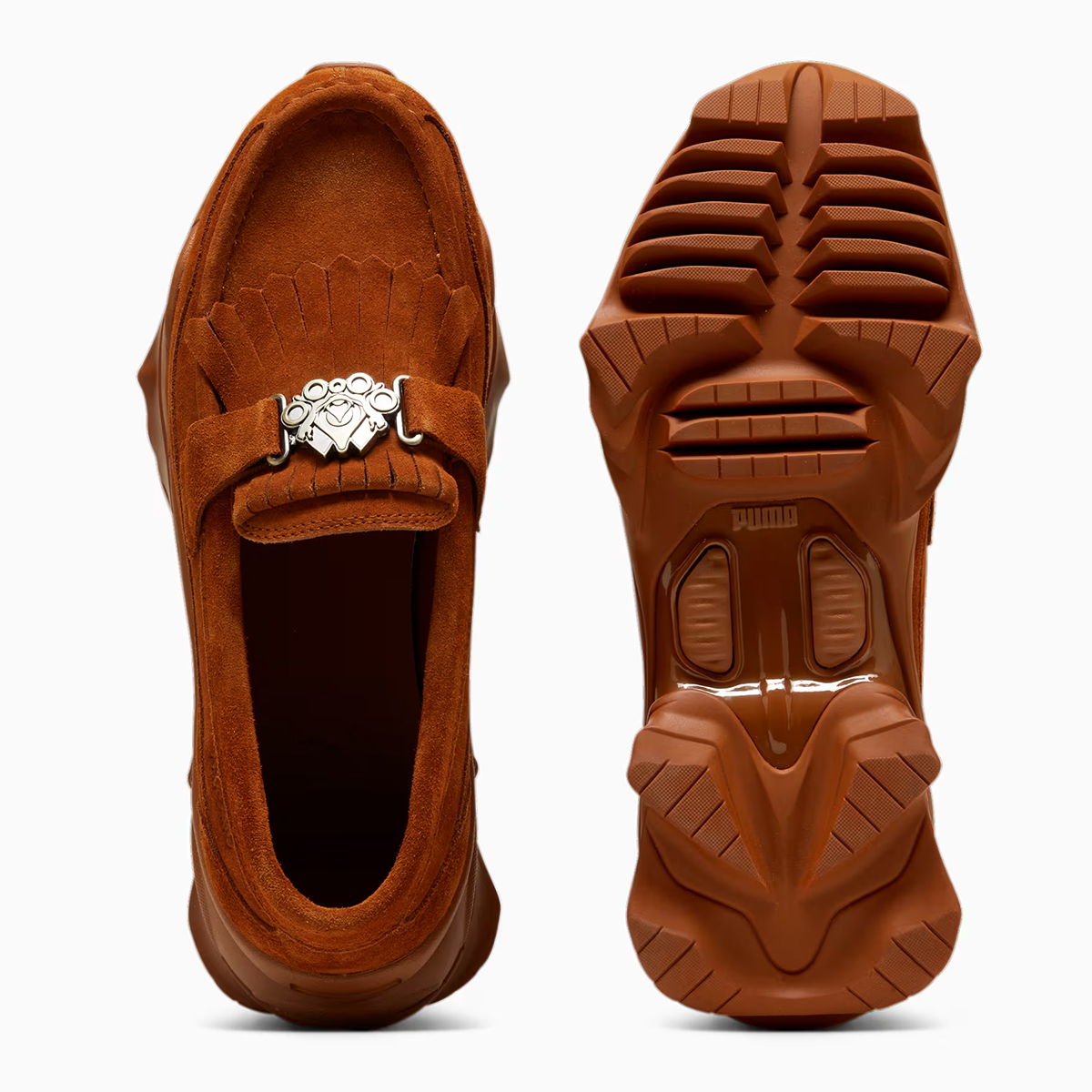 Palomo PUMA Nitefox Leather Sneaker Loafer "Teak" 396816-01 ...