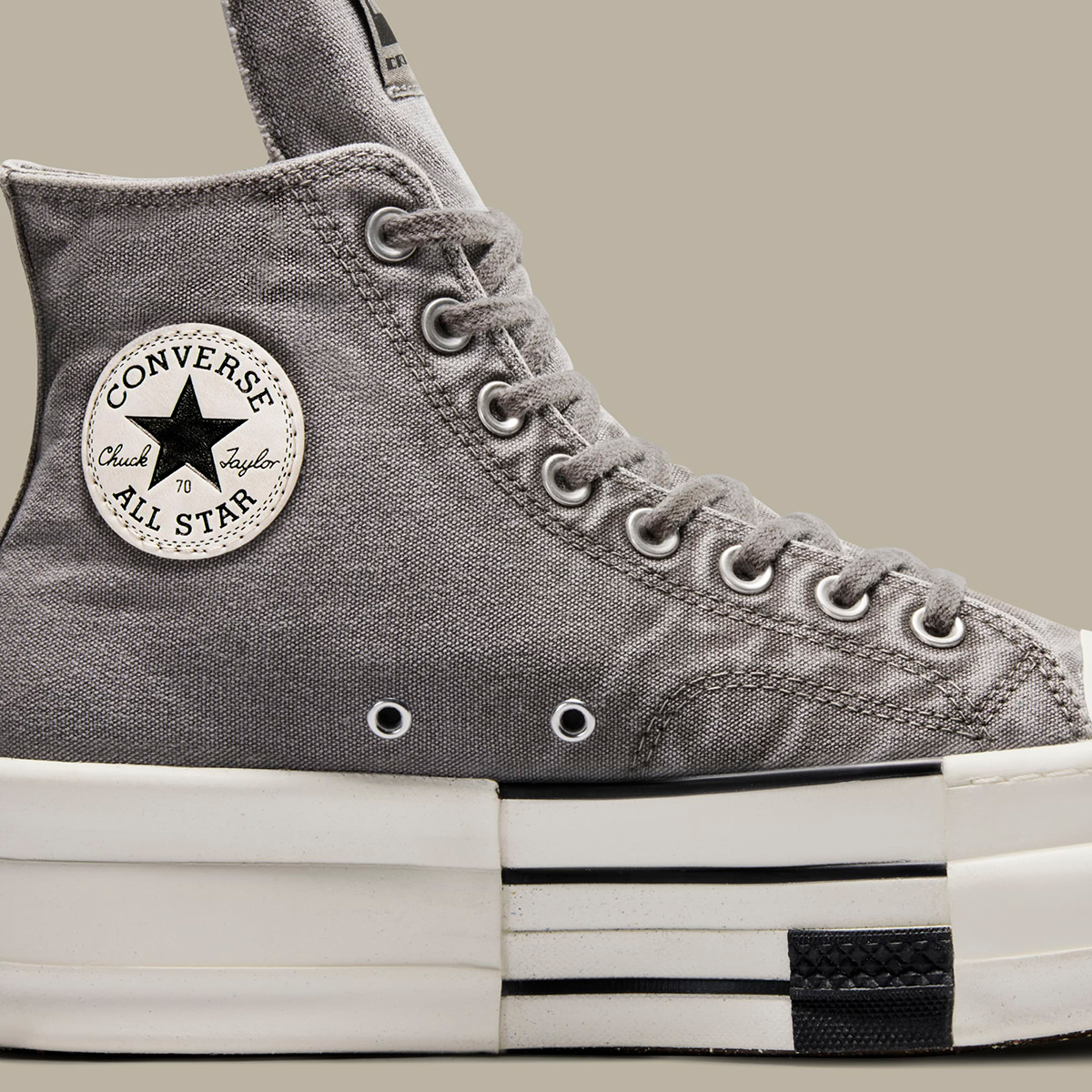 Rick Owens Converse DBL DRKSHDW "Washed Grey" | SneakerNews.com