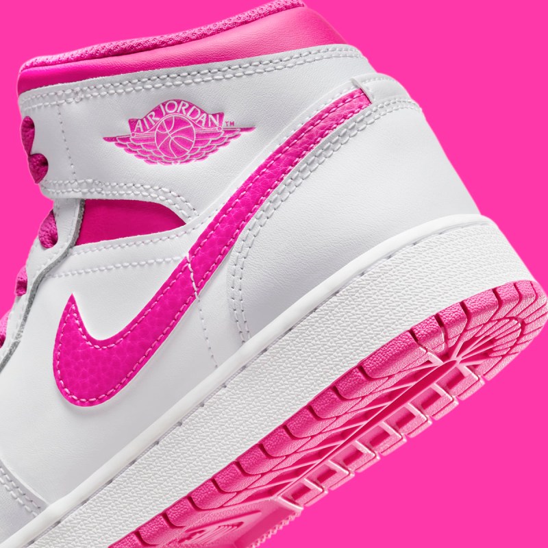 Air Jordan 1 Mid GS "Iris Whisper/Fire Pink" FD8780-500 | SneakerNews.com