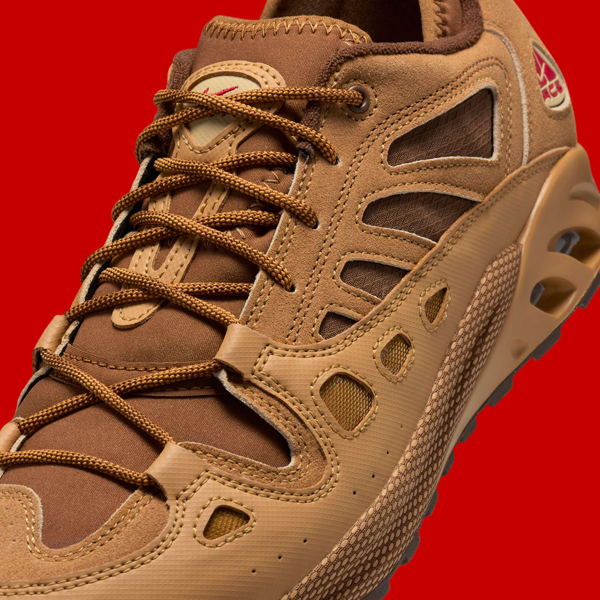 Nike ACG Air Exploraid "Flax/Gym Red" FV2925-200 | SneakerNews.com