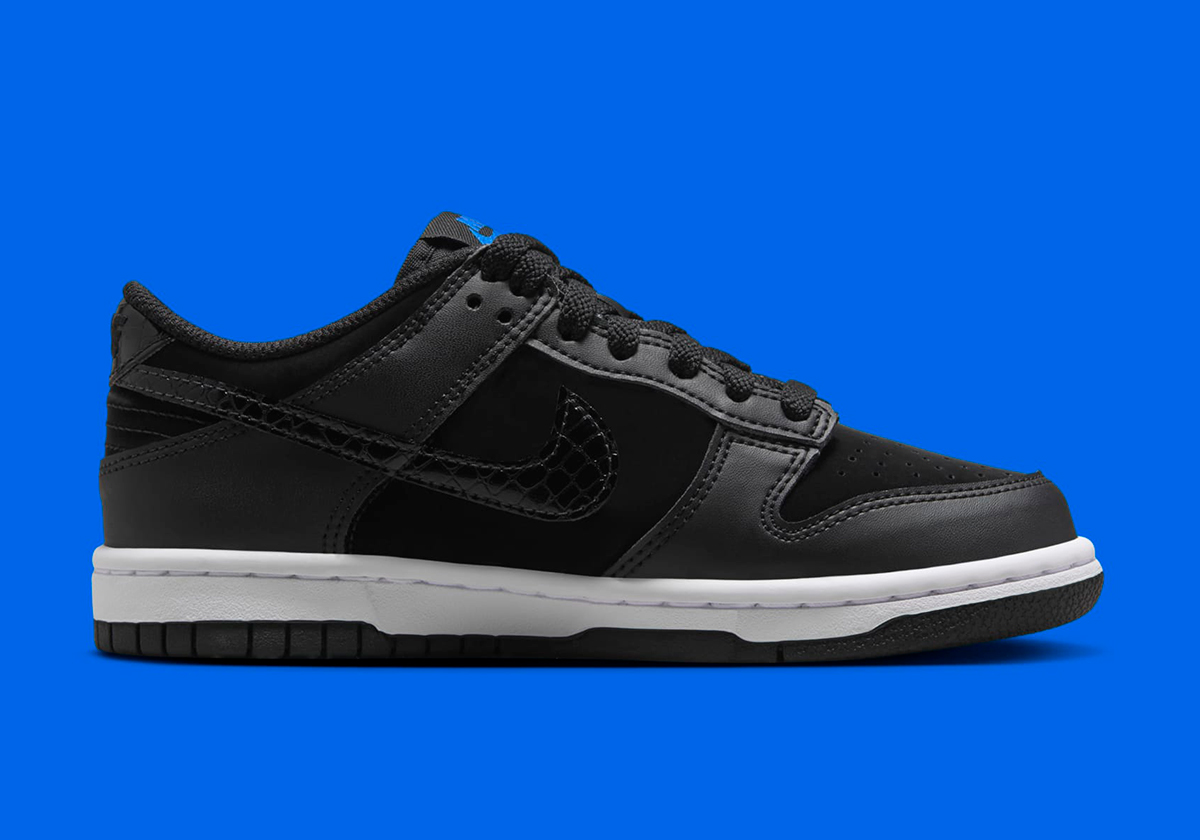 Nike Dunk Low Black Croc Swoosh FV7472-001 | SneakerNews.com