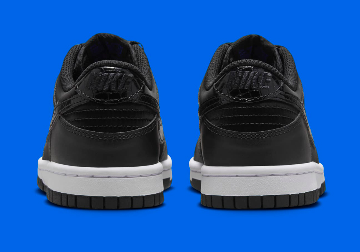 Nike Dunk Low Black Croc Swoosh FV7472-001 | SneakerNews.com