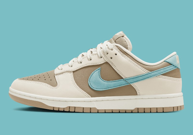 Nike Dunk Low "Khaki/Phantom/Sail/Denim Turquoise" HQ1175-240 ...