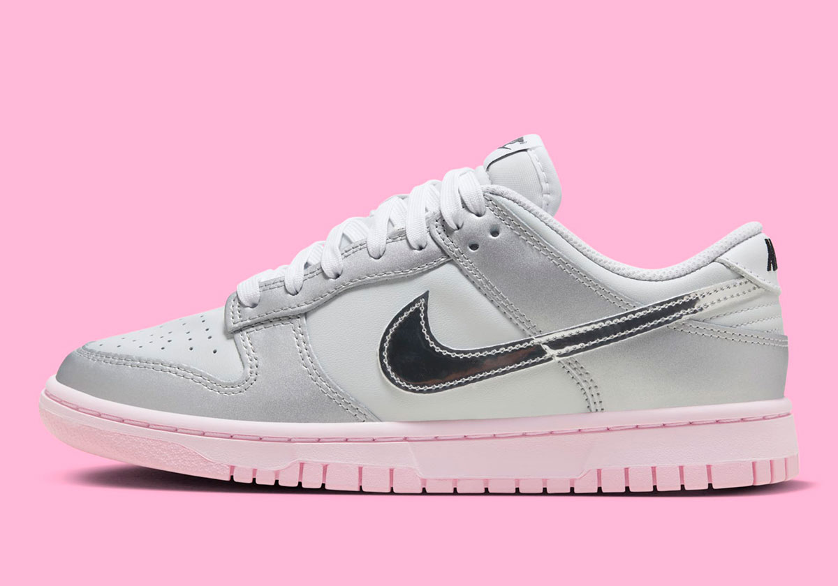 Nike Dunk Low LX "Metallic Silver/Pink Foam" HM3698-006 | SneakerNews.com