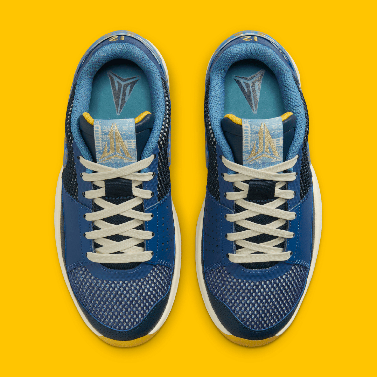 Nike Ja 1 GS "Mystic Navy/University Gold" FQ7371-400 | SneakerNews.com