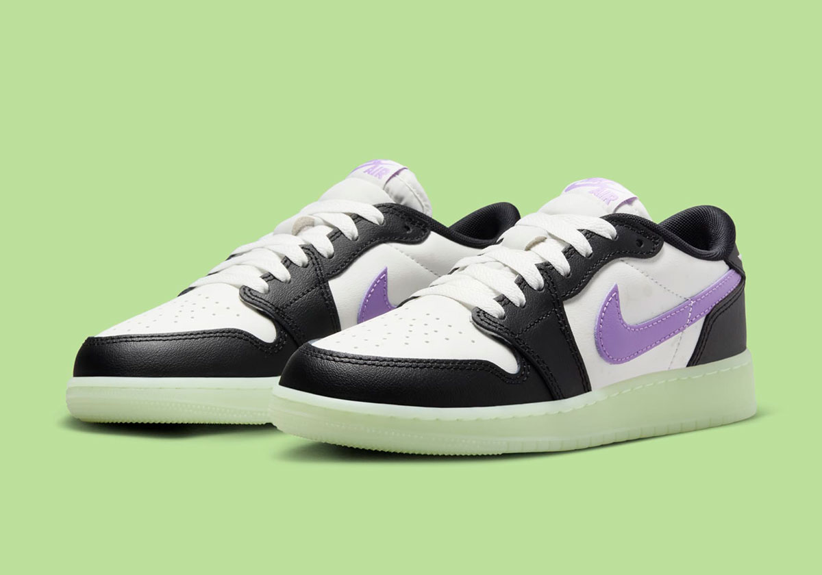 Air Jordan 1 Low OG GS "Black/Raspberry/Volt Tint" HF0410-001 ...