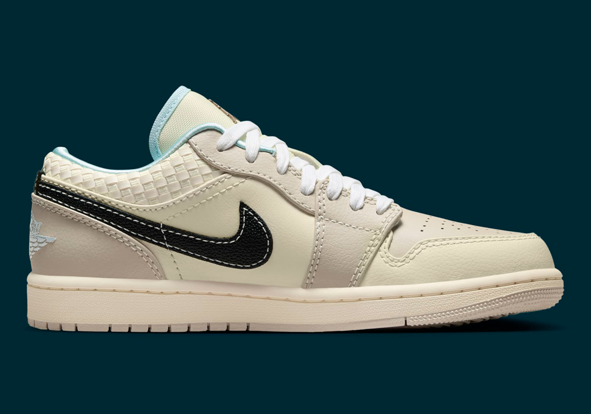 Air Jordan 1 Low Woven "Sanddrift/Muslin/Glacier Blue" HQ3440-101 ...