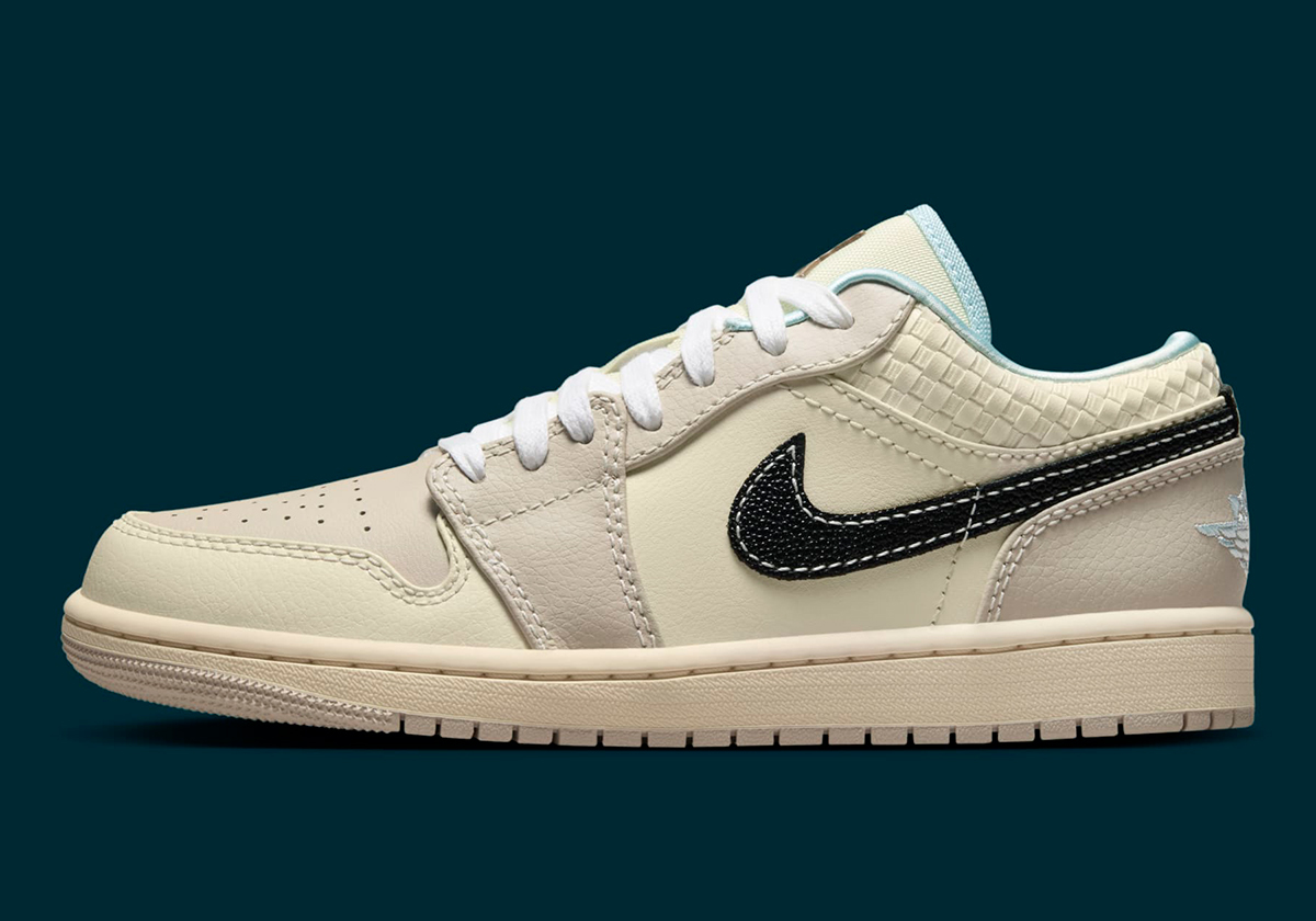 Air Jordan 1 Low Woven "Sanddrift/Muslin/Glacier Blue" HQ3440-101 ...