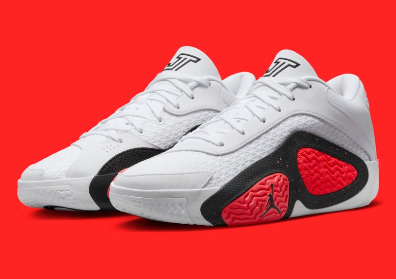 Jordan Tatum 2 "White/Bright Crimson/Black" FJ6457-106 | SneakerNews.com