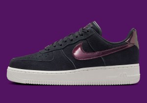 Nike Air Force 1 Low Womens "Black/Dark Raisin" HJ4401-002 ...