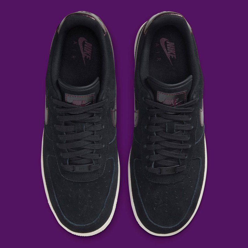 Nike Air Force 1 Low Womens "Black/Dark Raisin" HJ4401-002 ...