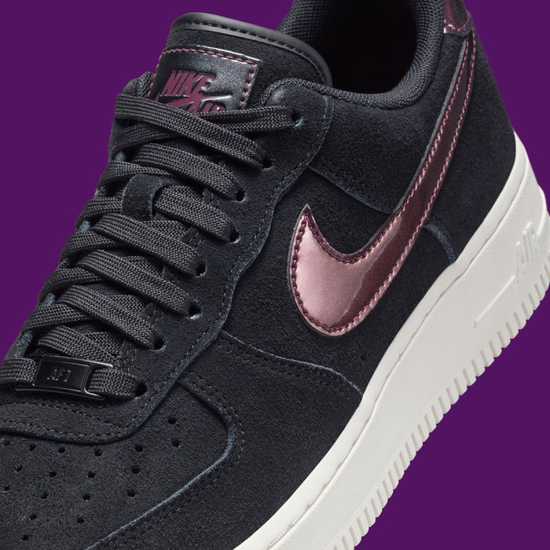 Nike Air Force 1 Low Womens "Black/Dark Raisin" HJ4401-002 ...