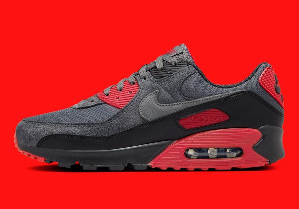 Nike Air Max 90 "Grey/Red" DM0029-007 | SneakerNews.com