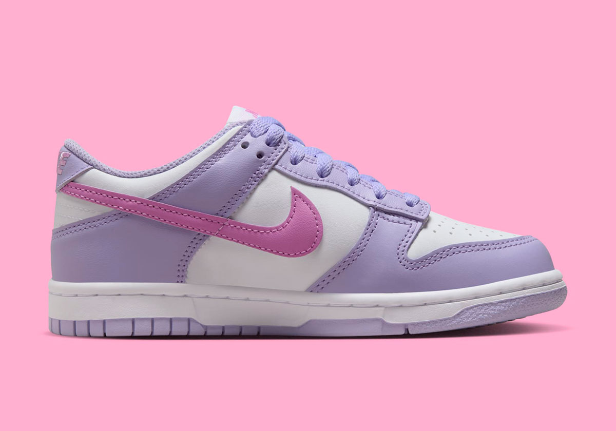 Nike Dunk Low GS "Lilac Bloom/Pink" HQ1185-161 | SneakerNews.com