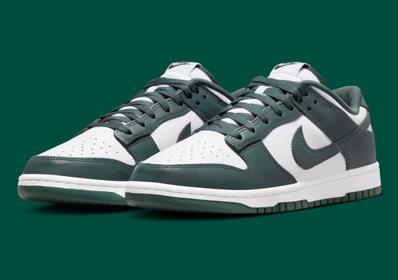 Nike Dunk Low "White/Vintage Green" DV0833-111 | SneakerNews.com