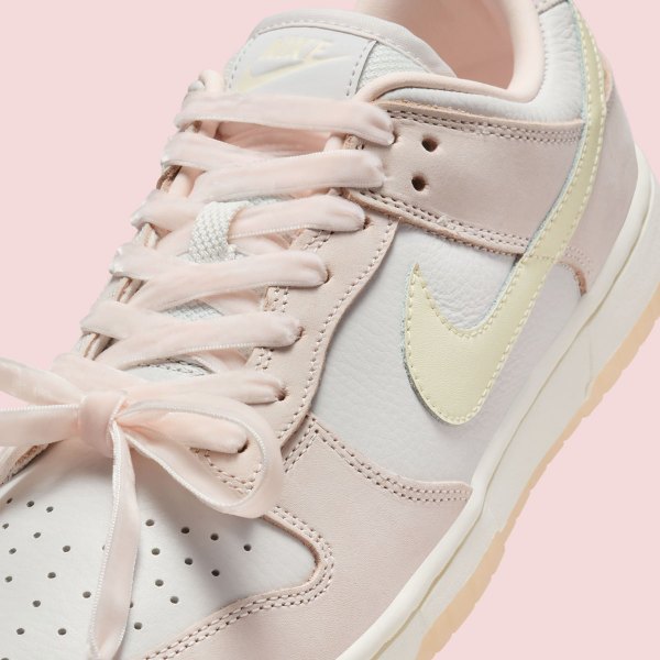 Nike Dunk Low WMNS "Pink/Ribbon Laces" FB7910-601 | SneakerNews.com