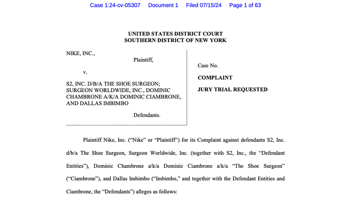 Nike Sues The Shoe Surgeon Lawsuit | SneakerNews.com