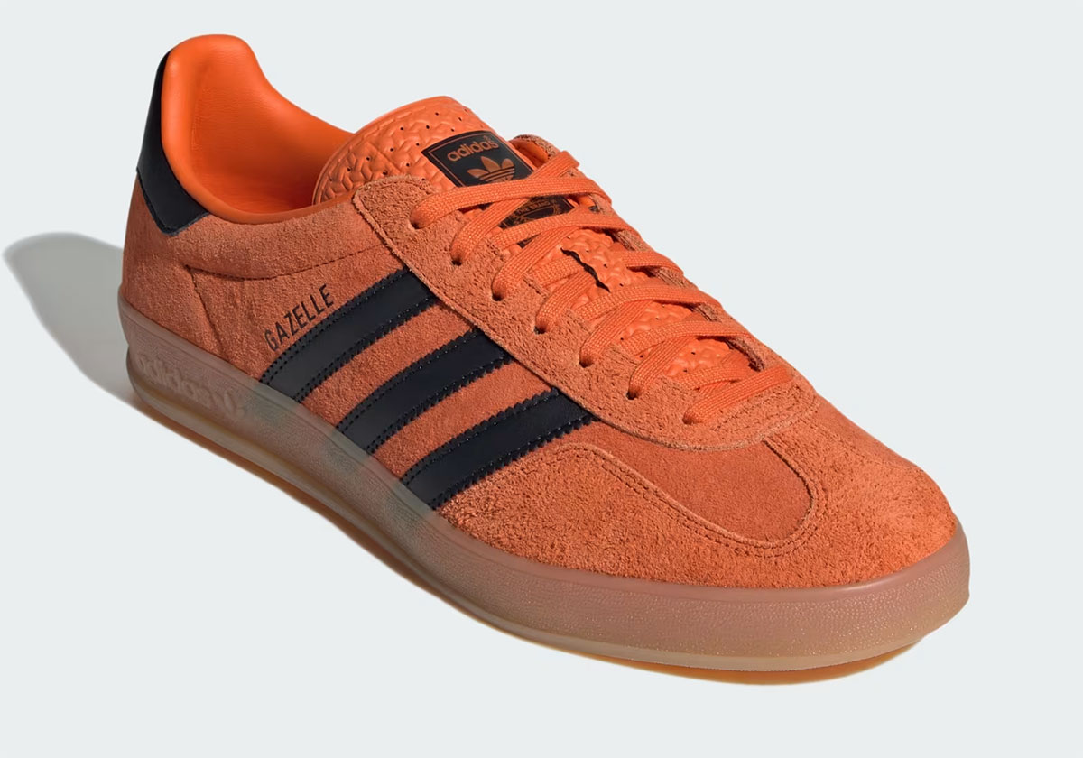 adidas Gazelle Indoor "Orange/Black" JI3905 | SneakerNews.com