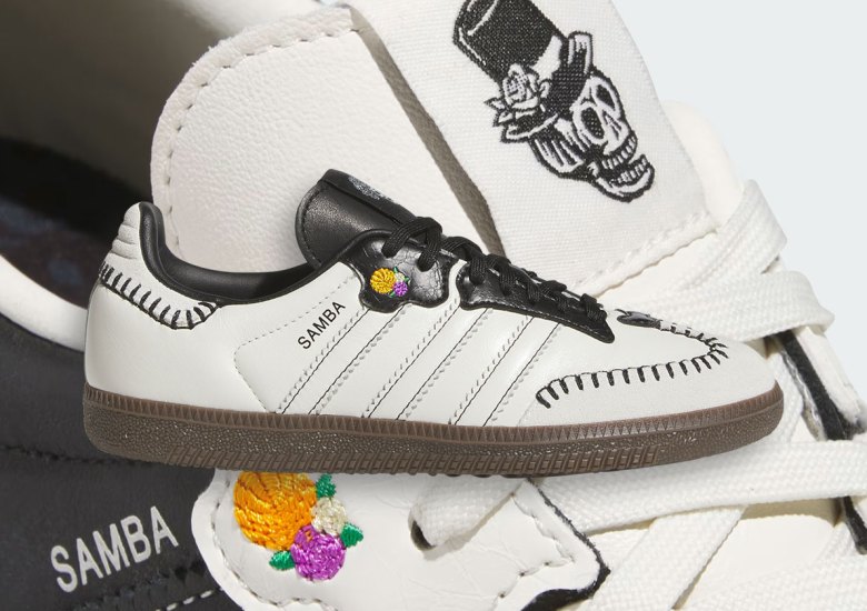 adidas Samba Dia De Los Muertos JI3932 JI3931 | SneakerNews.com