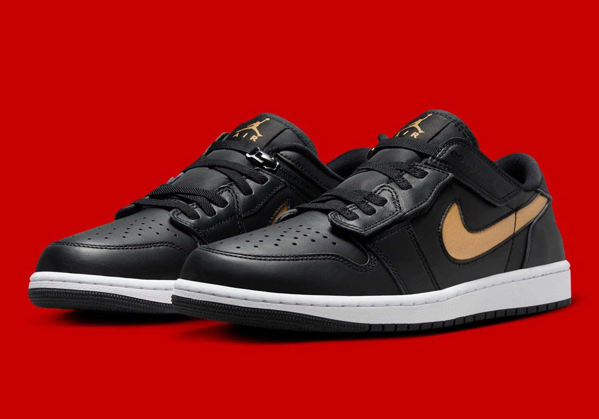 Air Jordan 1 Low EasyOn "Black/Metallic Gold" DM1206-071 | SneakerNews.com