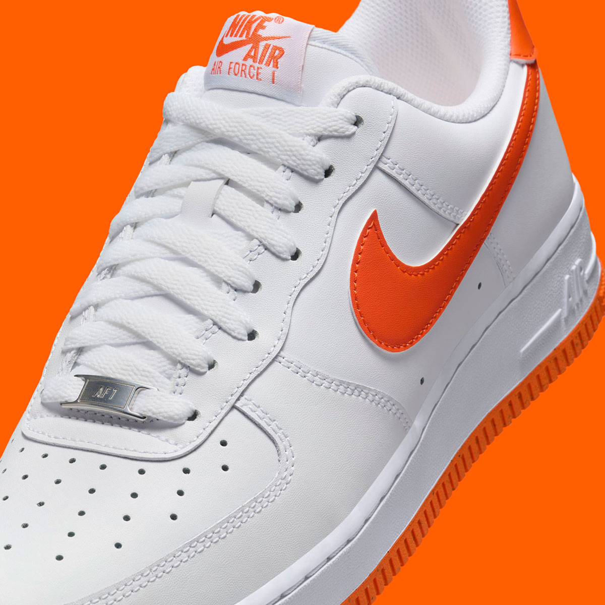 Nike Air Force 1 Low "White/Safety Orange" FJ4146-109 | SneakerNews.com