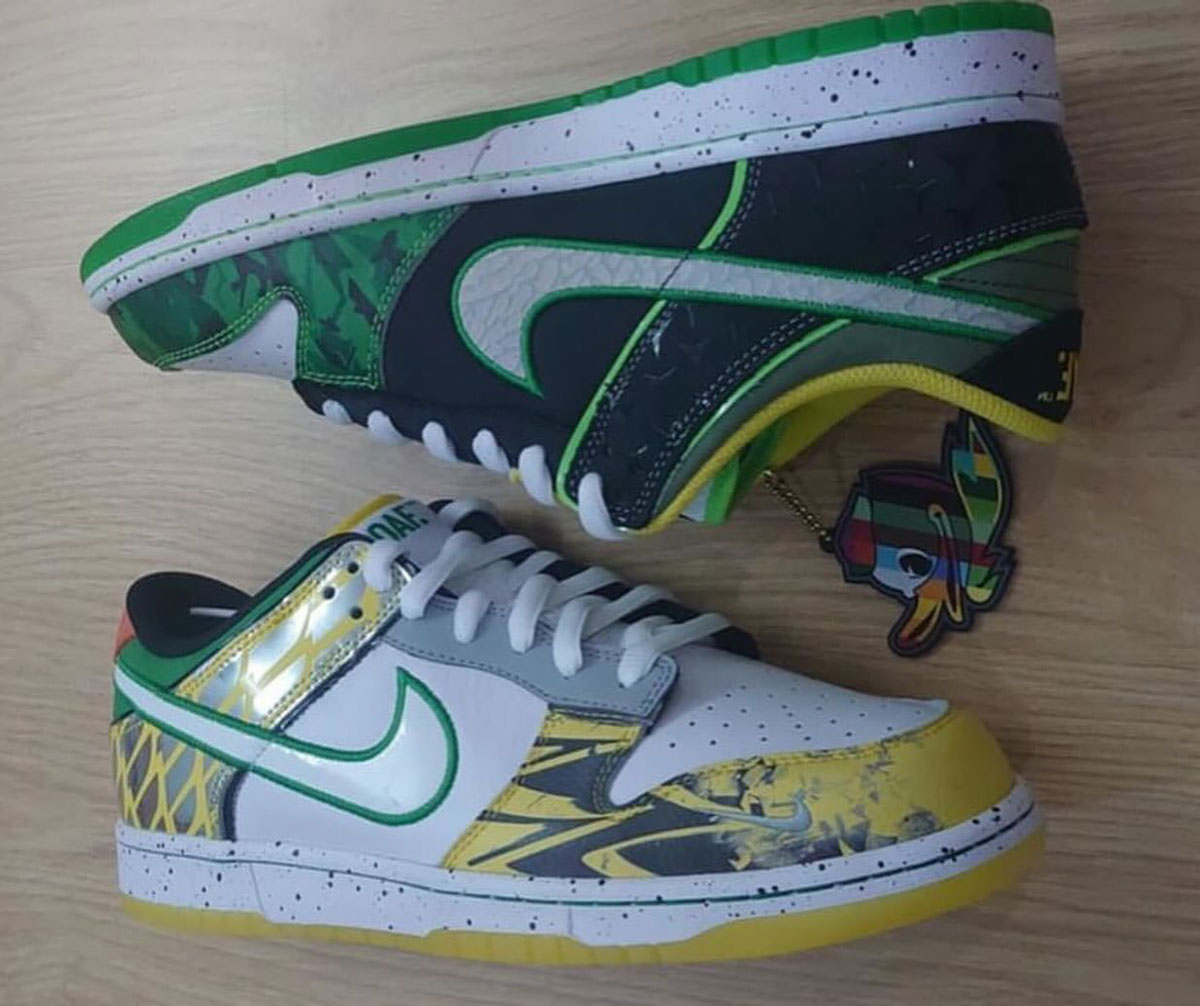 Nike "What The Duck" Dunk Low Oregon Ducks Of A Feather | SneakerNews.com