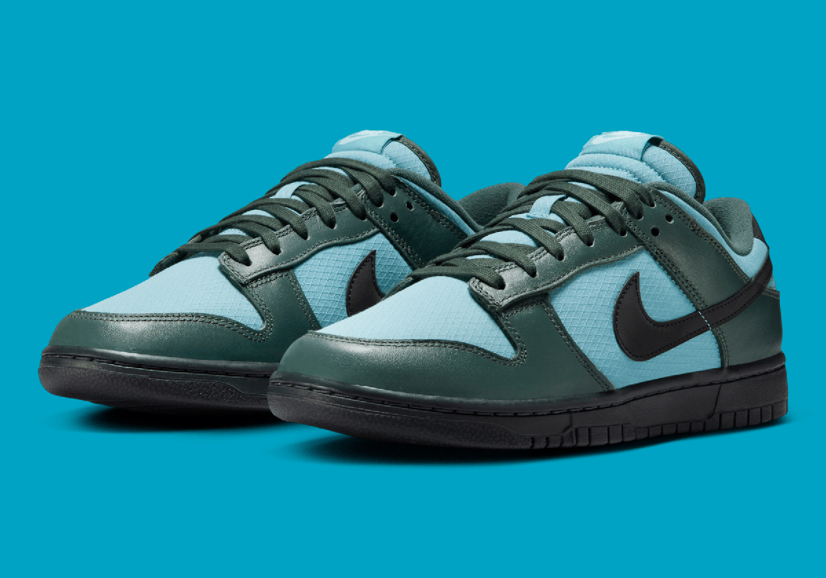 Nike Dunk Low "Vintage Green/Denim Turquoise" FZ3052-300 | SneakerNews.com
