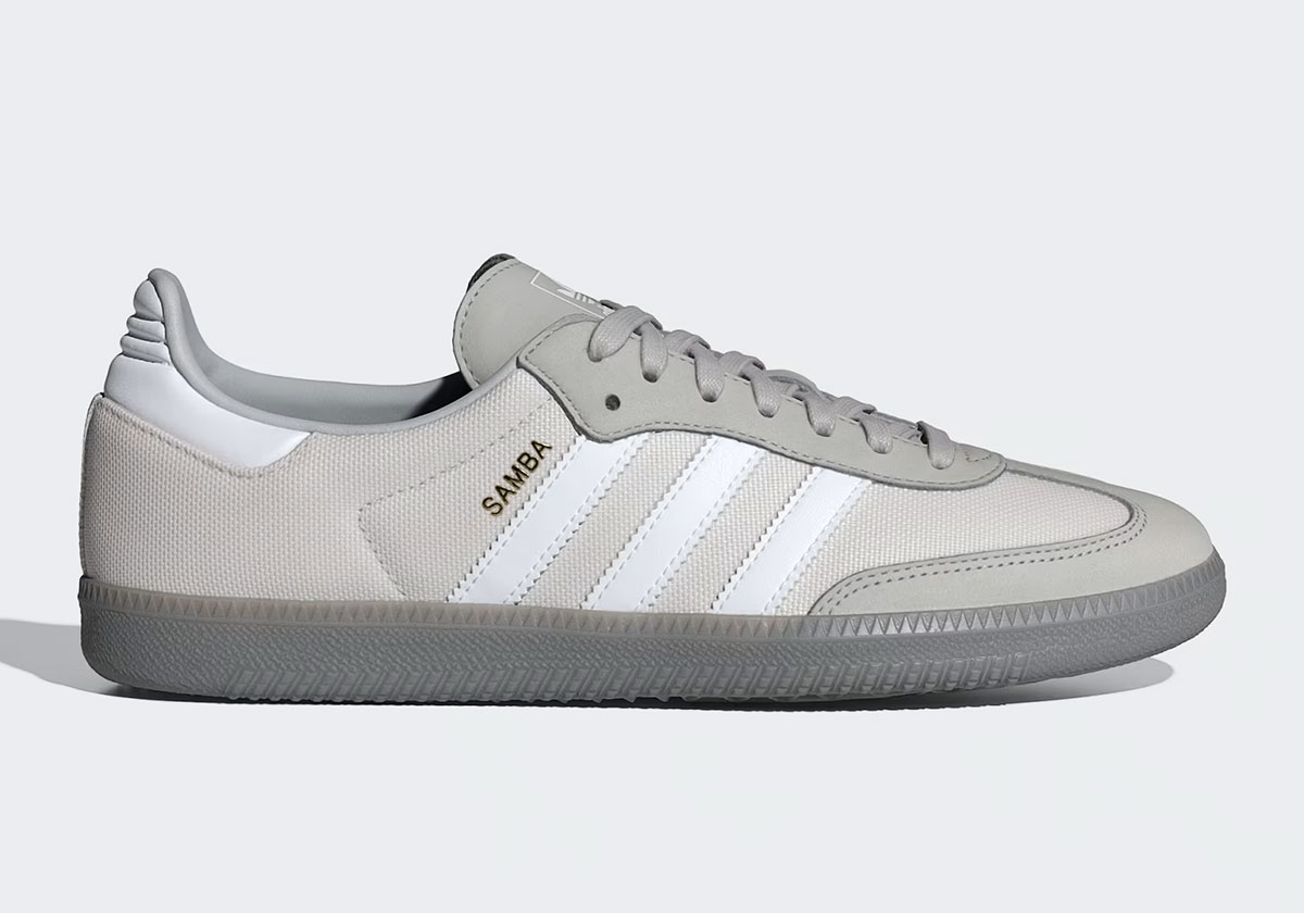 adidas Samba "Grey/Cloud White" IE9099 | SneakerNews.com