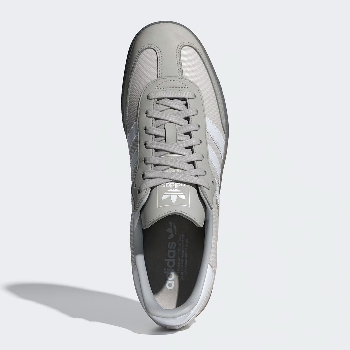 adidas Samba "Grey/Cloud White" IE9099 | SneakerNews.com