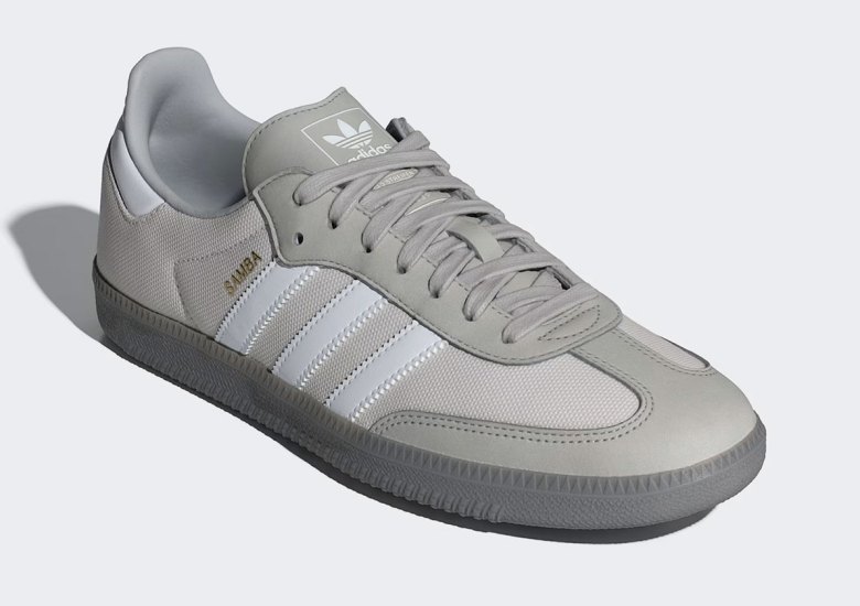 adidas Samba "Grey/Cloud White" IE9099 | SneakerNews.com