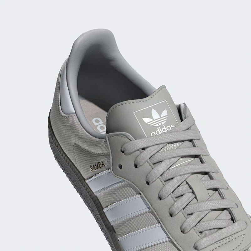 adidas Samba "Grey/Cloud White" IE9099 | SneakerNews.com