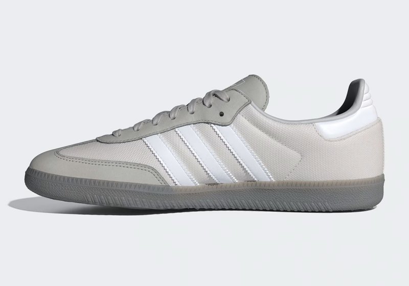 adidas Samba "Grey/Cloud White" IE9099 | SneakerNews.com