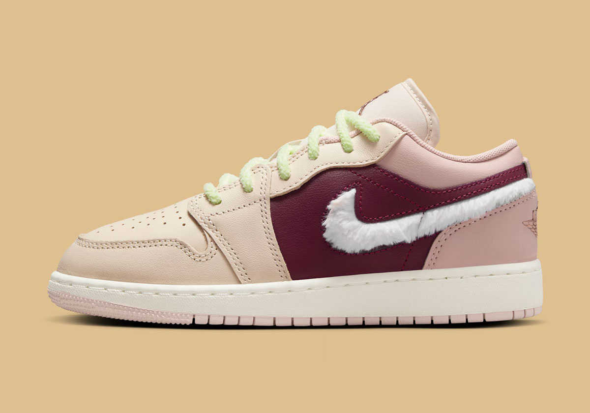 Air Jordan 1 Low GS "Fur Swoosh" FZ3928-200 | SneakerNews.com