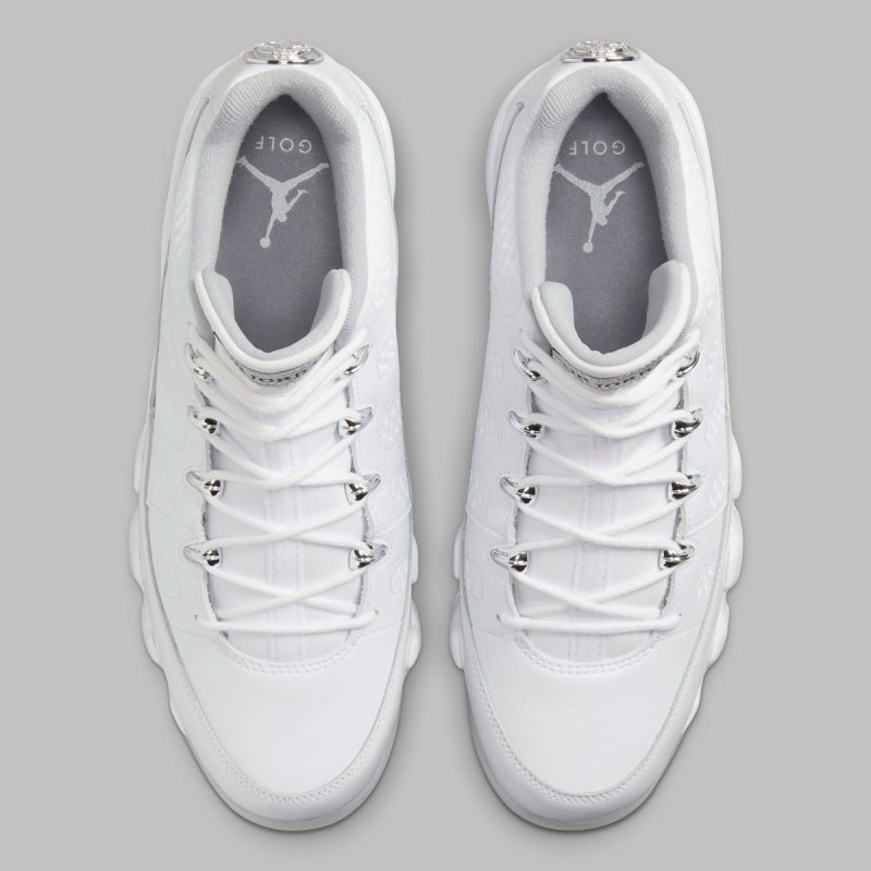Air Jordan 9 Golf "White/Metallic Silver" HM8373-100 | SneakerNews.com