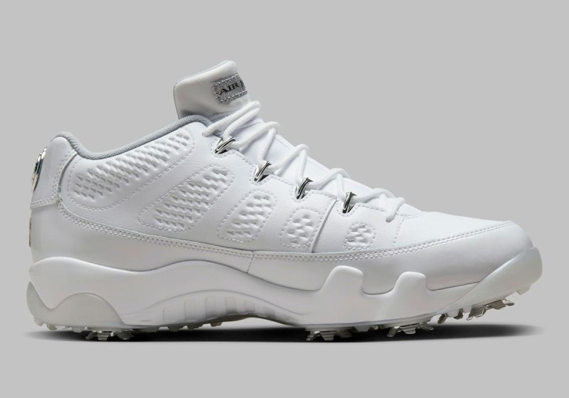 Air Jordan 9 Golf "White/Metallic Silver" HM8373-100 | SneakerNews.com