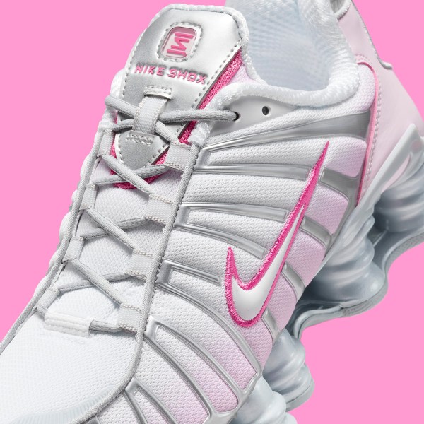 Nike Shox TL "Metallic Platinum / Pink Foam" HV2520-001 | SneakerNews.com