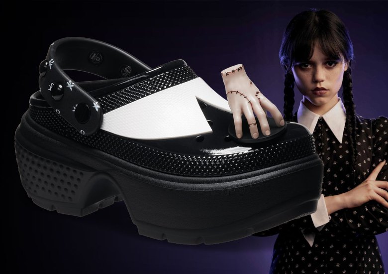 Wednesday Addams Family Crocs Stomp Clog 210214-00 | SneakerNews.com