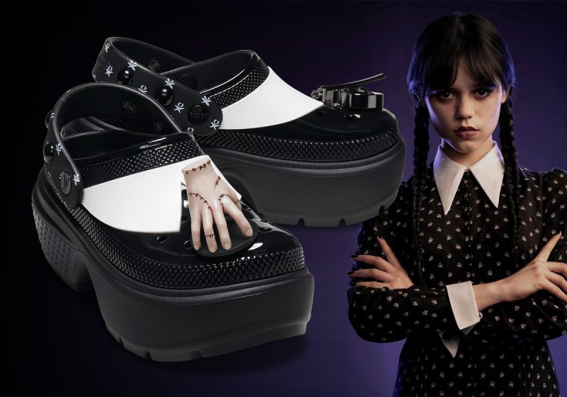 Wednesday Addams Family Crocs Stomp Clog 210214-00 | SneakerNews.com