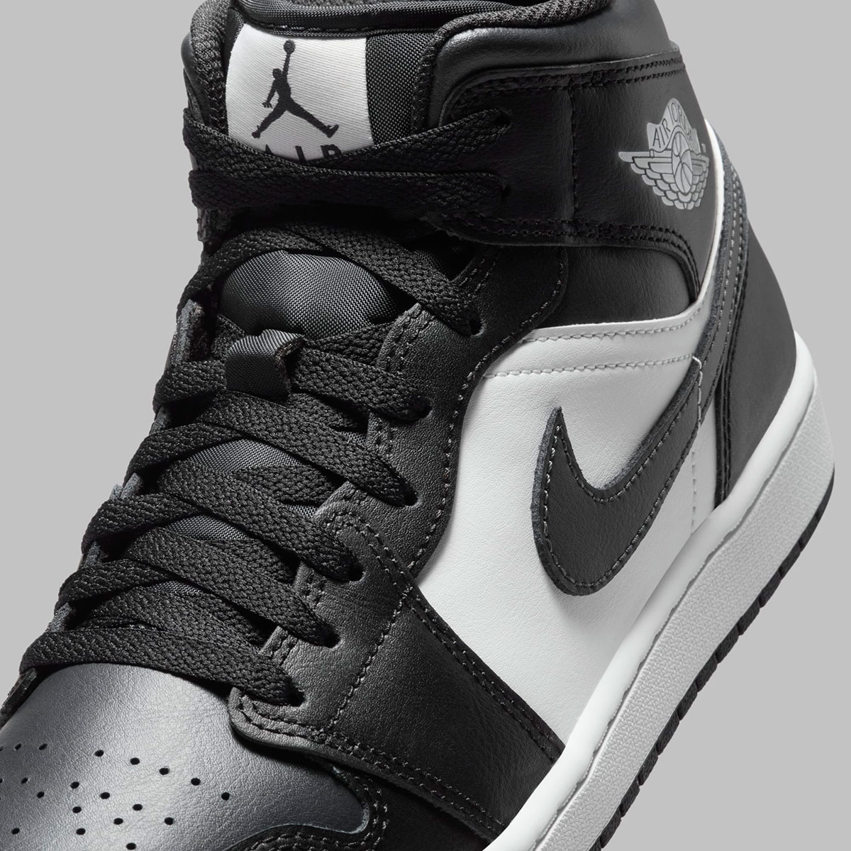 Air Jordan 1 Mid "Black/Off-Noir/Summit White" DQ8426-010 | SneakerNews.com