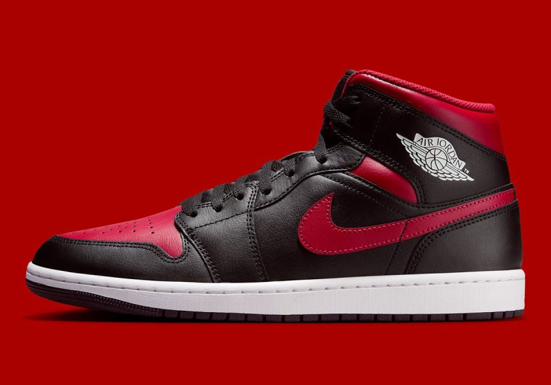Air Jordan 1 Mid Bred "Black/Red" DQ8426-067 | SneakerNews.com