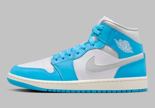 Air Jordan 1 Mid "Dark Powder Blue" BQ6472-400 | SneakerNews.com