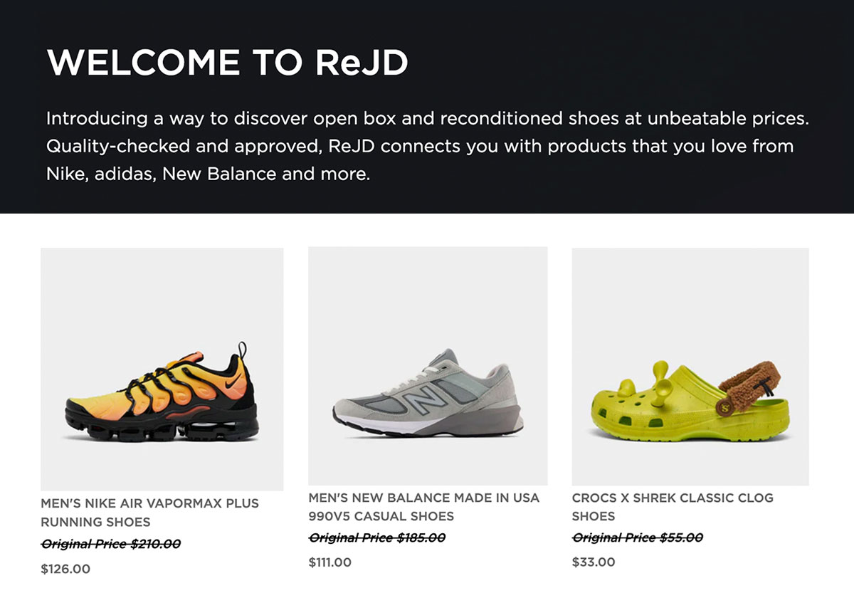 JD Sports ReJD Pre-Owned Sneaker Program | SneakerNews.com