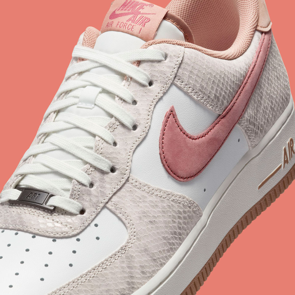 Nike Air Force 1 Low Snakeskin "Summit White/Canyon Rust" HF2898-100 | SneakerNews.com