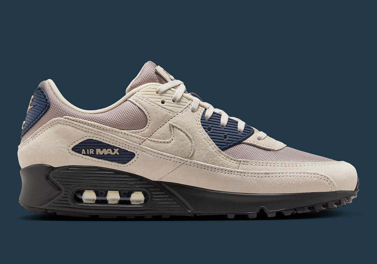 Nike Air Max 90 "Light Orewood Brown/College Grey/Navy" IB3077-100 ...