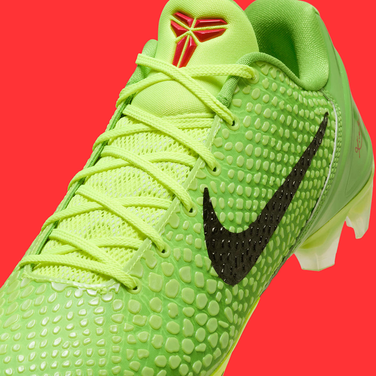 Nike Kobe 6 Grinch Vapor Edge Cleats FQ7645-300 | SneakerNews.com