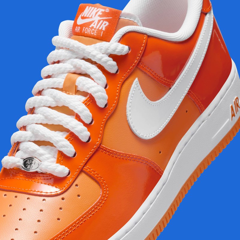 Nike Air Force 1 Patent "Safety Orange" HV9405-800 | SneakerNews.com