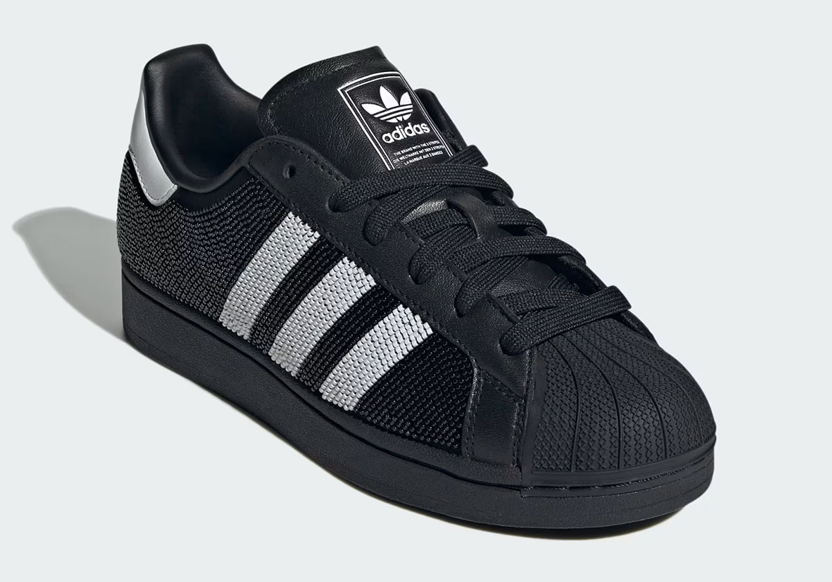 adidas Superstar "Beaded" Black/White JH7098 | SneakerNews.com