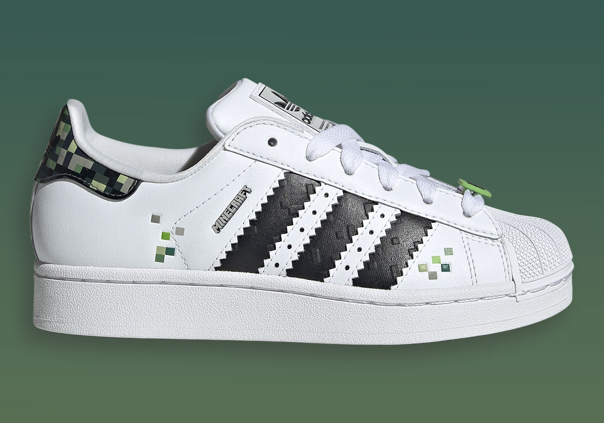 Minecraft adidas Superstar "Creeper" JQ8749 | SneakerNews.com