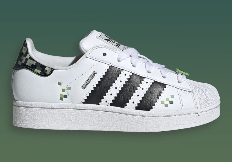 Minecraft adidas Superstar "Creeper" JQ8749 | SneakerNews.com